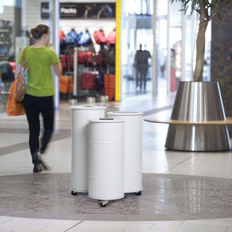 Prima Office Brooklyn Bin Triple kierrätysastia musta - Edella