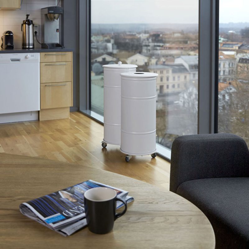 Prima Office Brooklyn Bin Twin kierrätysastia musta - Edella